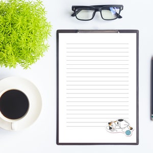 Cats Writing Paper, Printable Kitten Stationery Bundle, Cute Letter ...