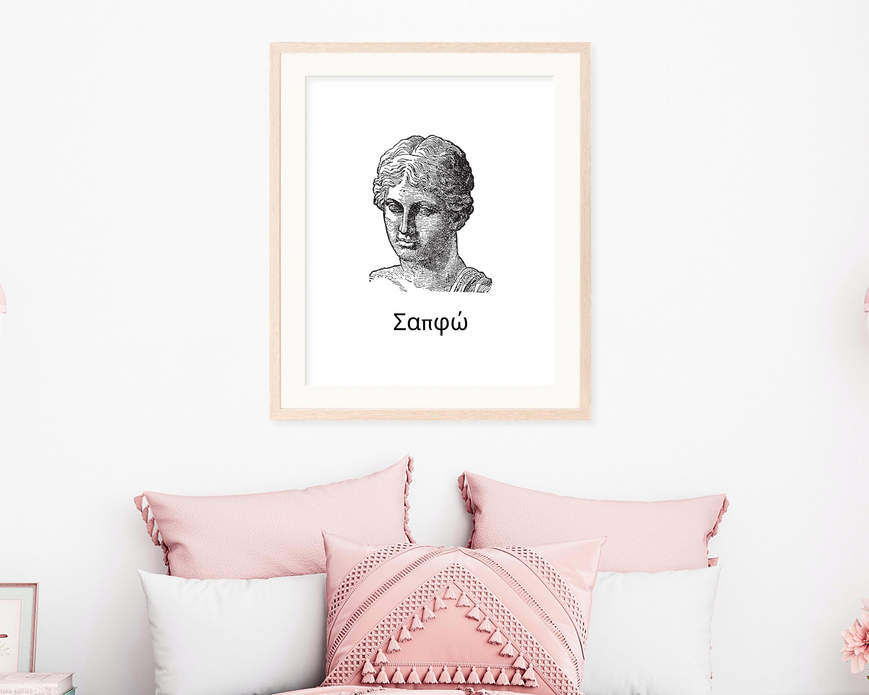 Sappho Print Sapphic Wand-Dekor griechischer Dichter - Etsy.de