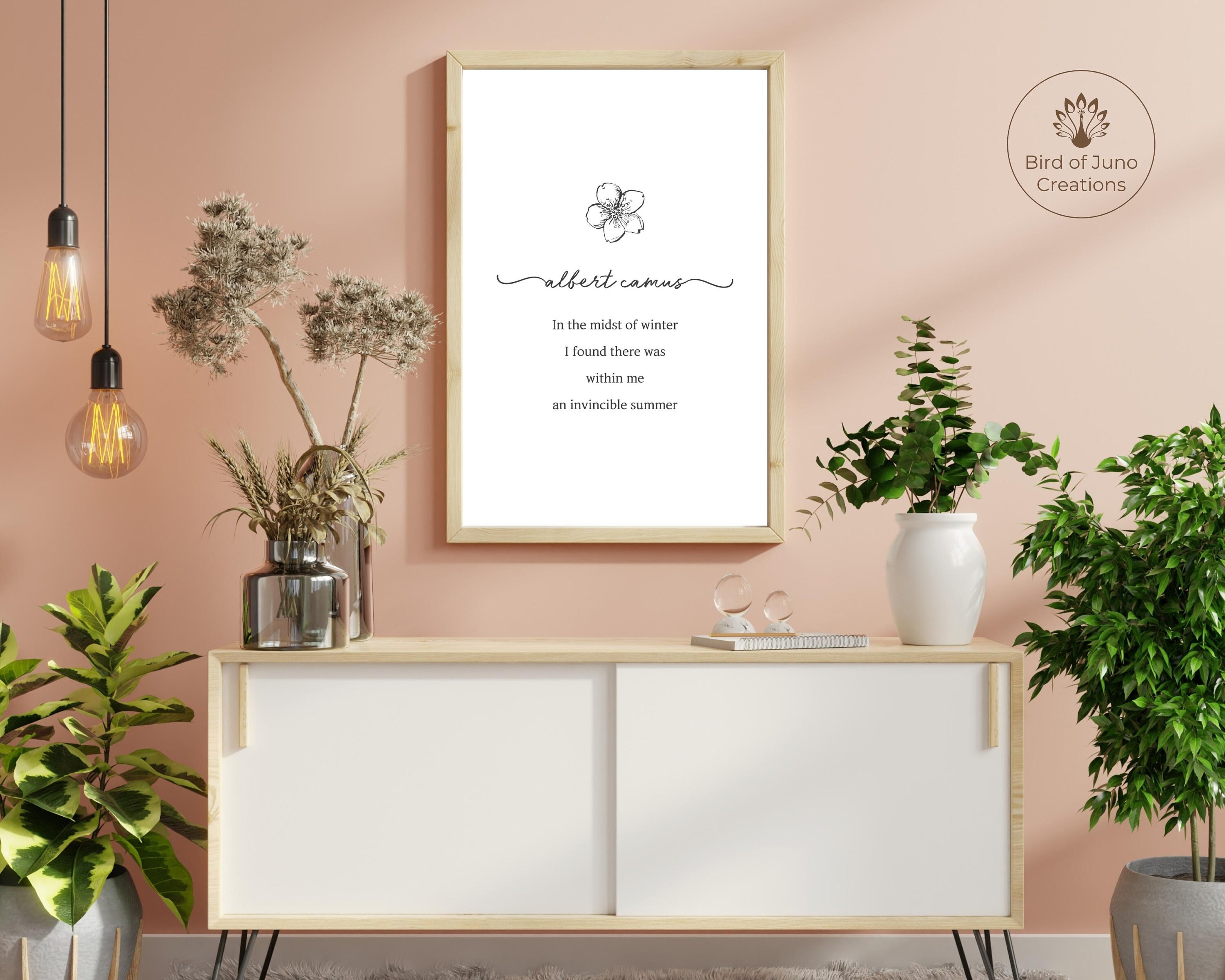 Albert Camus Print, in the Midst of Winter, I Found There Was, Within ...