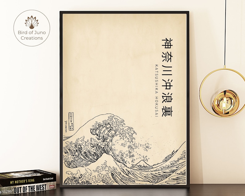 The Great Wave off Kanagawa Print, Hokusai Japanese Printable Wall Art ...