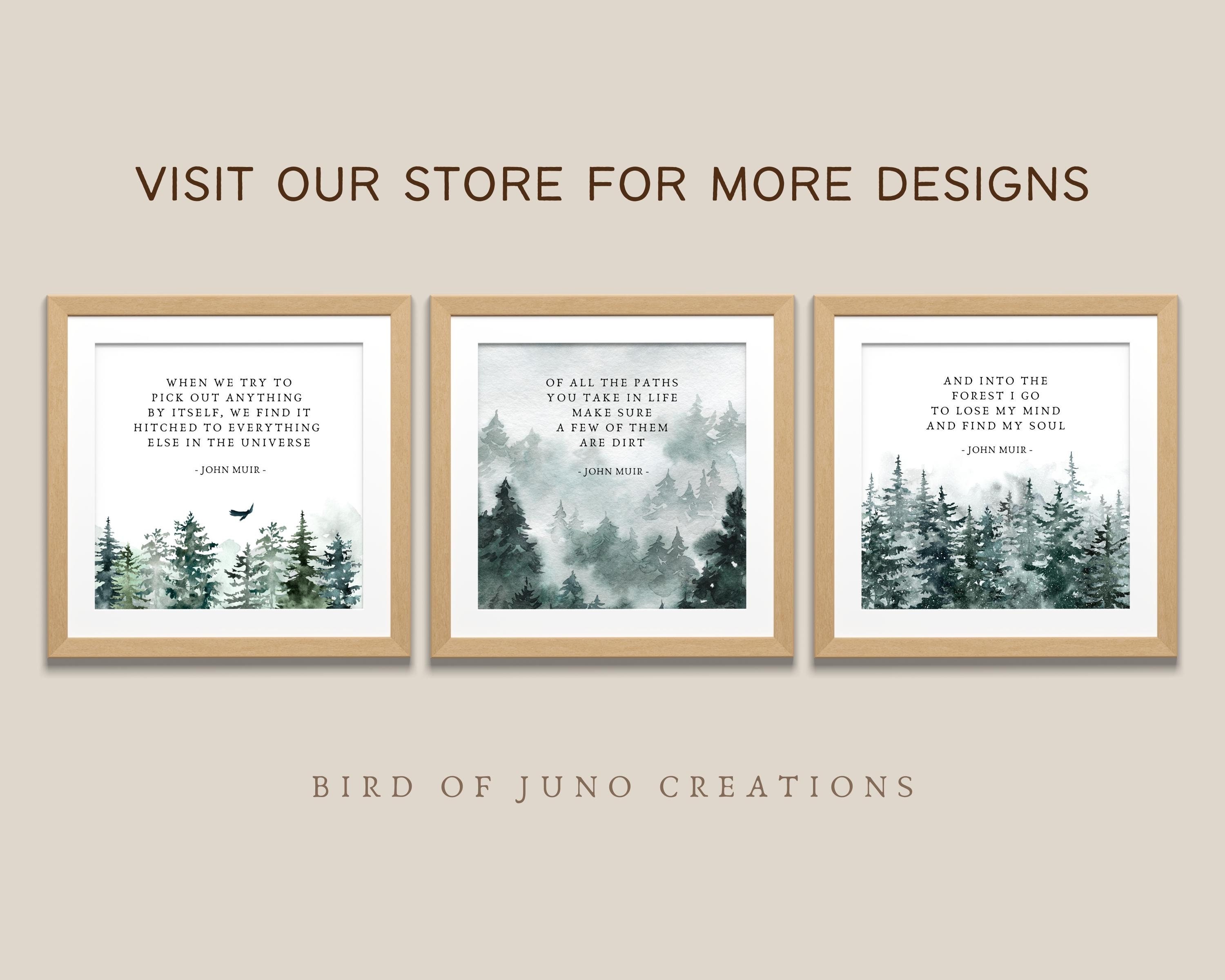 John Muir Quote Printable Wall Art, of All the Paths You Take ...