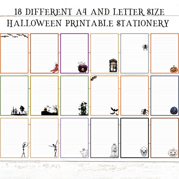 Spooky Writing Paper - Etsy