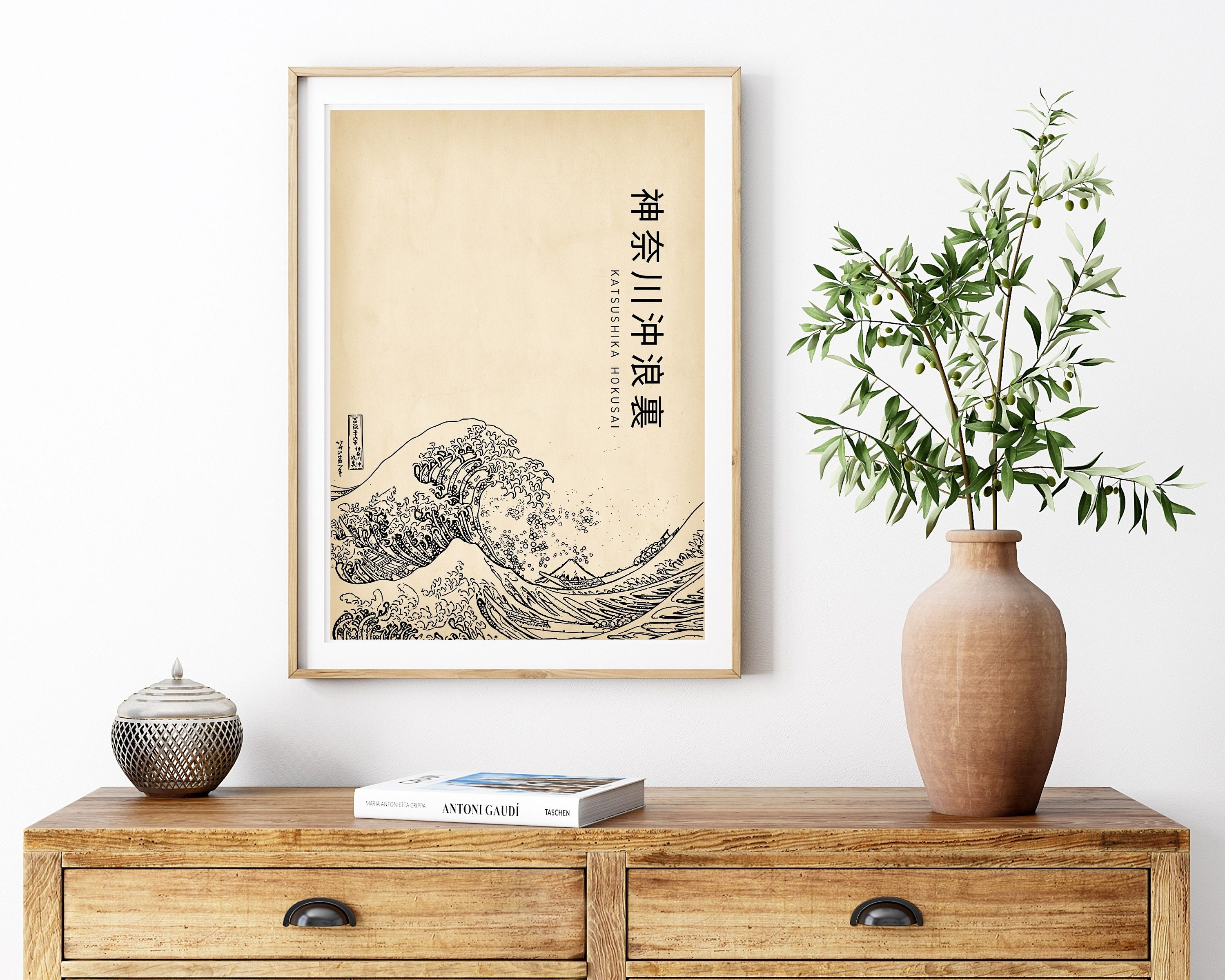 The Great Wave off Kanagawa Print, Hokusai Japanese Printable Wall Art ...