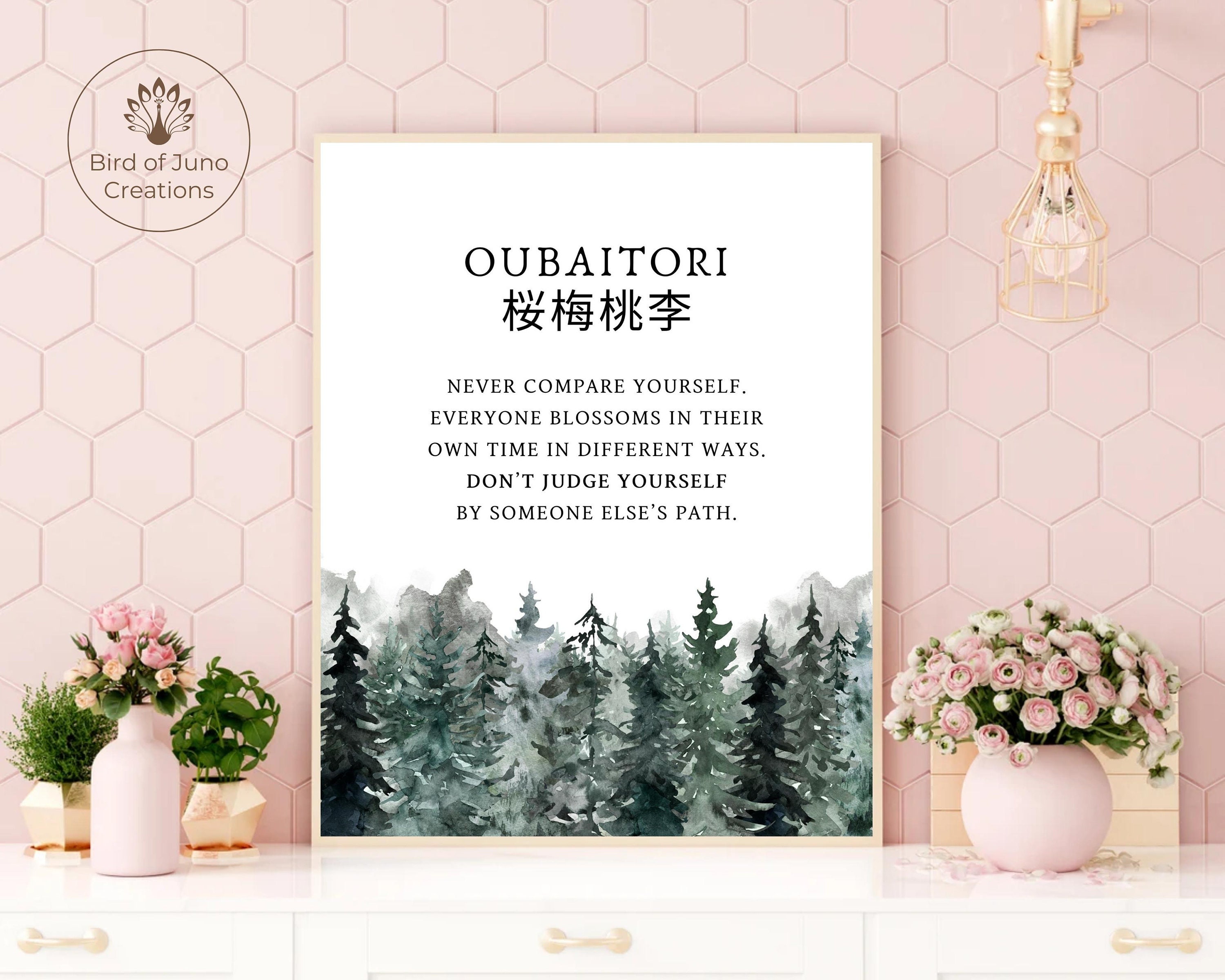 Oubaitori Definition Print, Japanese Word Printable Wall Art - Etsy