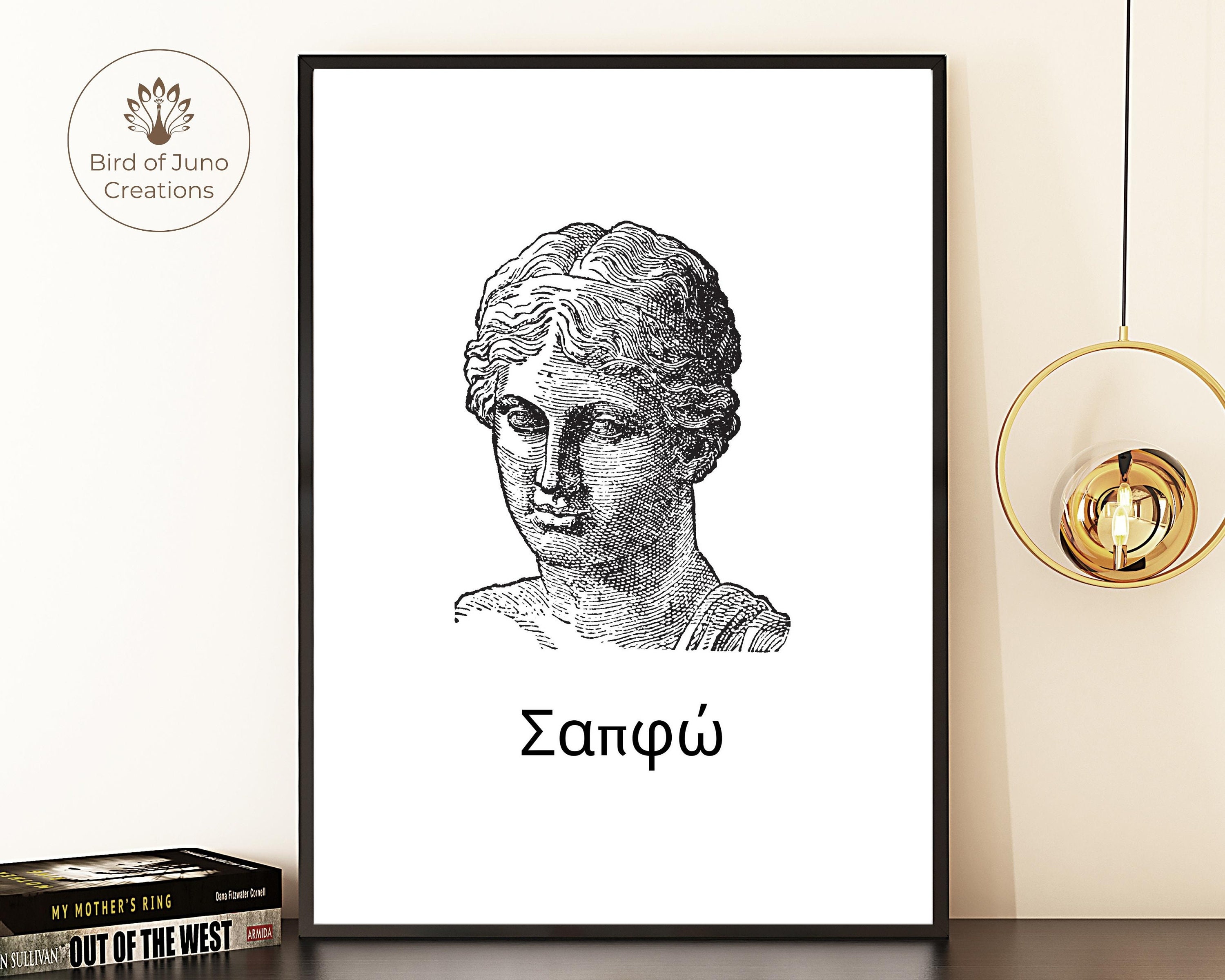 Sappho Print Sapphic Wand-Dekor griechischer Dichter - Etsy.de