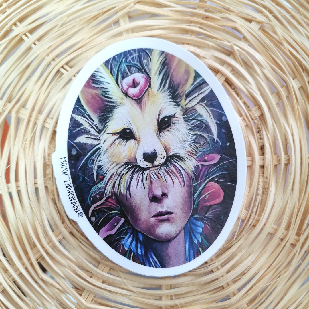 Fox Sticker, Fox Art Sticker, Adhesive Vinyl, Fox Sticker, - Etsy