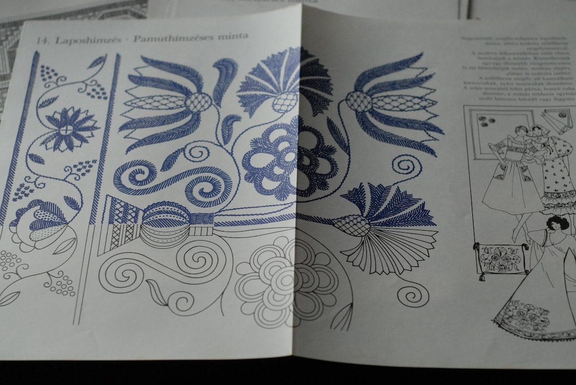 Hungarian Folk Embroidery Cross Stitch Pattern Collection, Patterns ...