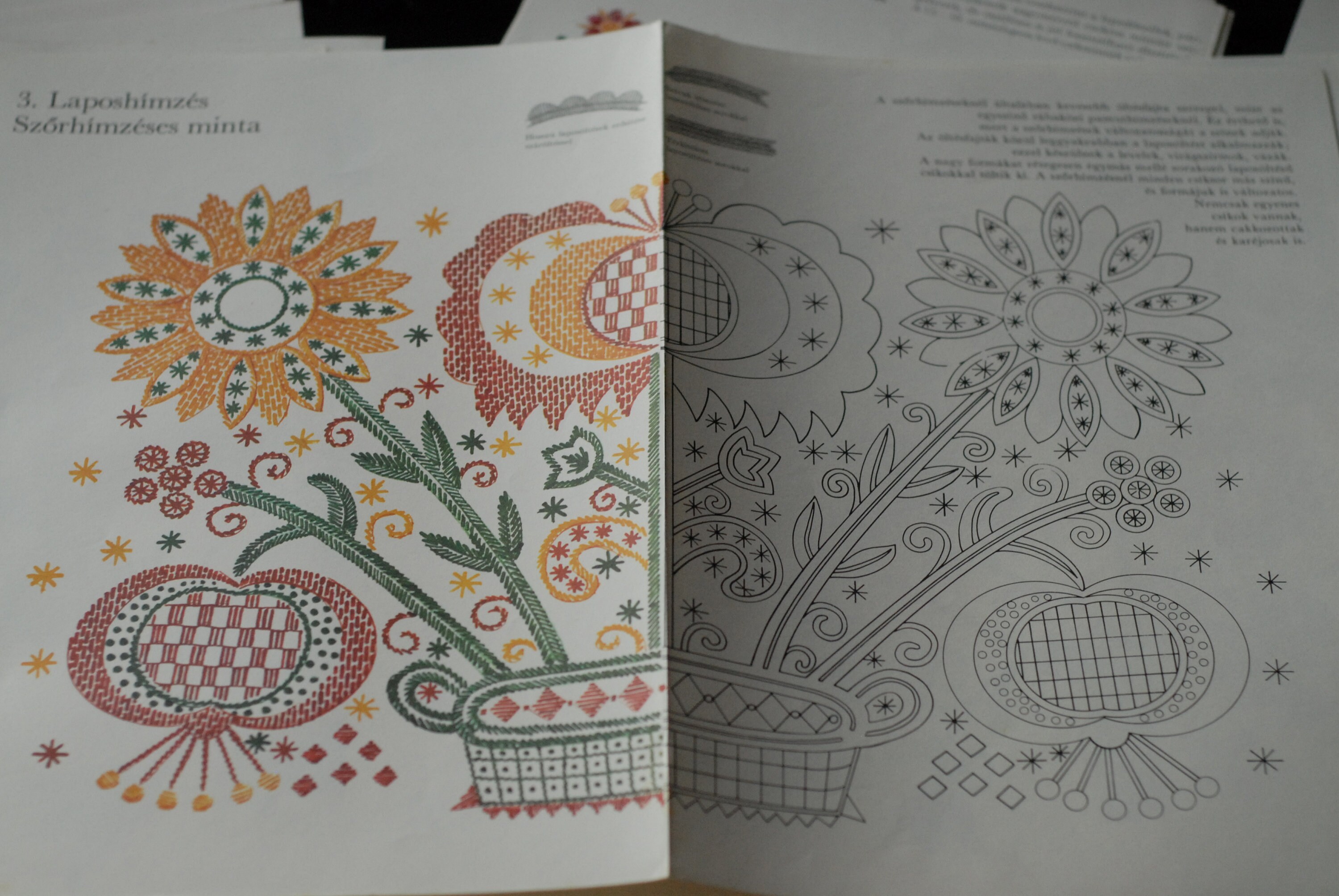 Hungarian Folk Embroidery Cross Stitch Pattern Collection, Patterns ...