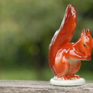 European Woodland Squirrel Vintage Collectible Hungarian Porcelain ...