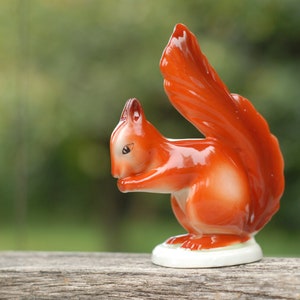 European Woodland Squirrel Vintage Collectible Hungarian Porcelain ...