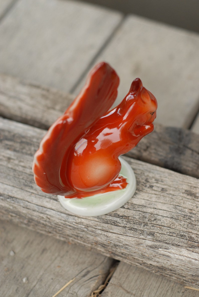 European Woodland Squirrel Vintage Collectible Hungarian Porcelain ...