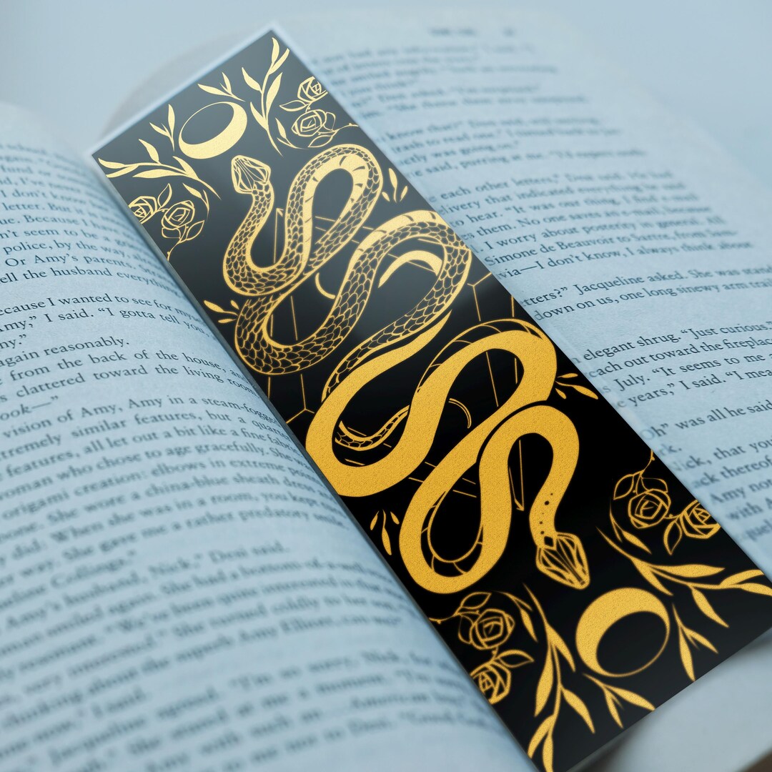 Snakes Foil Bookmark - Etsy