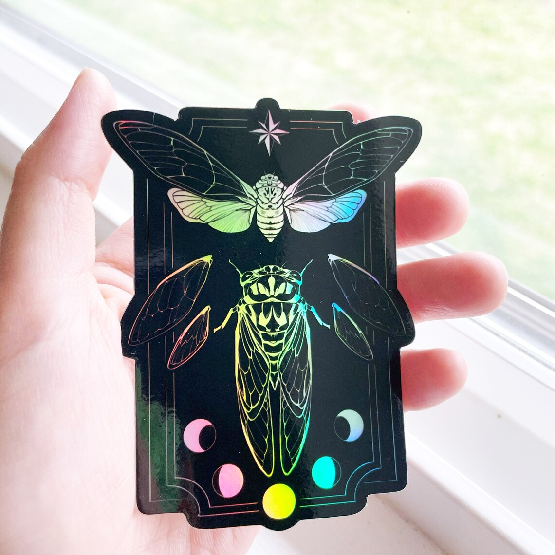 Cicadas Holographic Sticker - Etsy