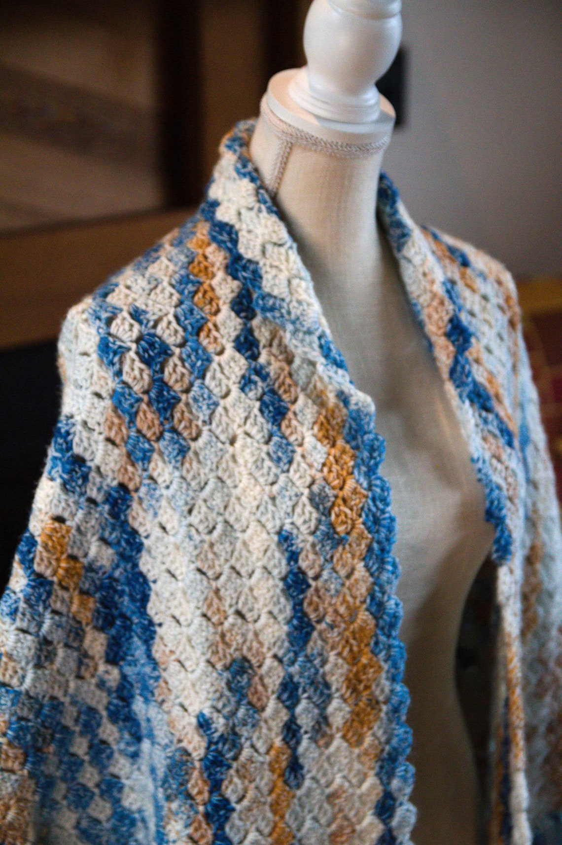 Crochet Shawl PATTERN Kaleidoscope Shawl Poncho Shawl, Armless Jacket ...