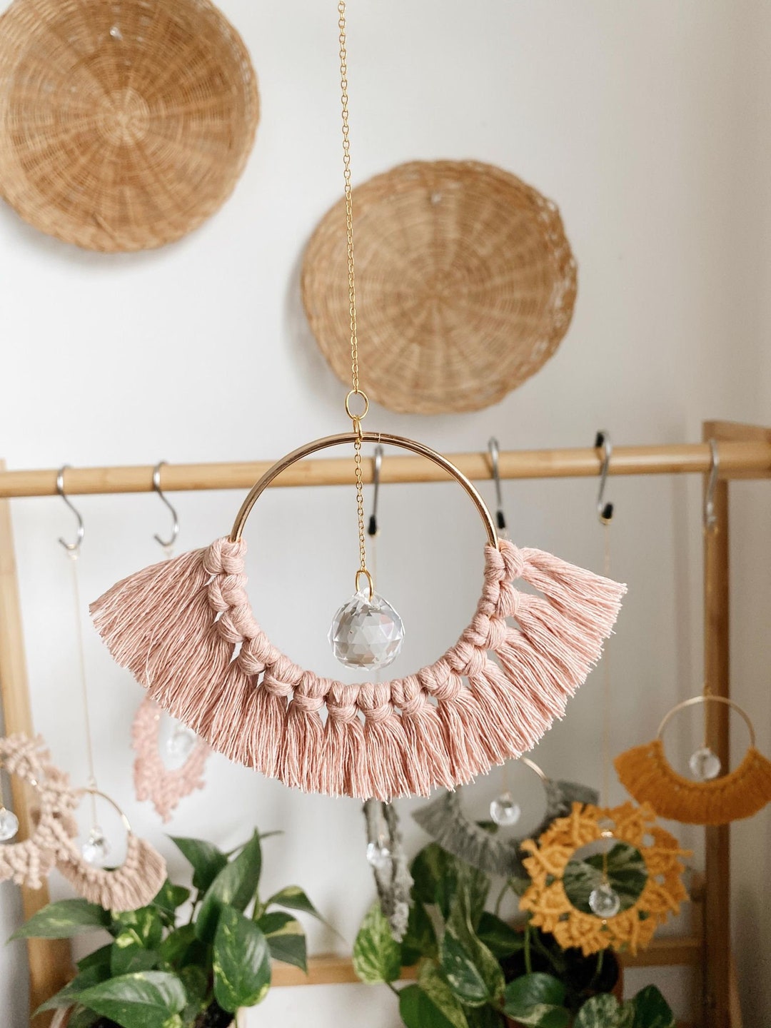 Macrame Suncatcher Suncatcher Rainbow Maker Boho Home Decor Free ...