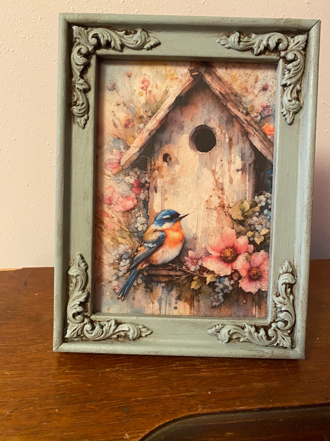 French Country-home Decor Birdhouse Frame - Etsy