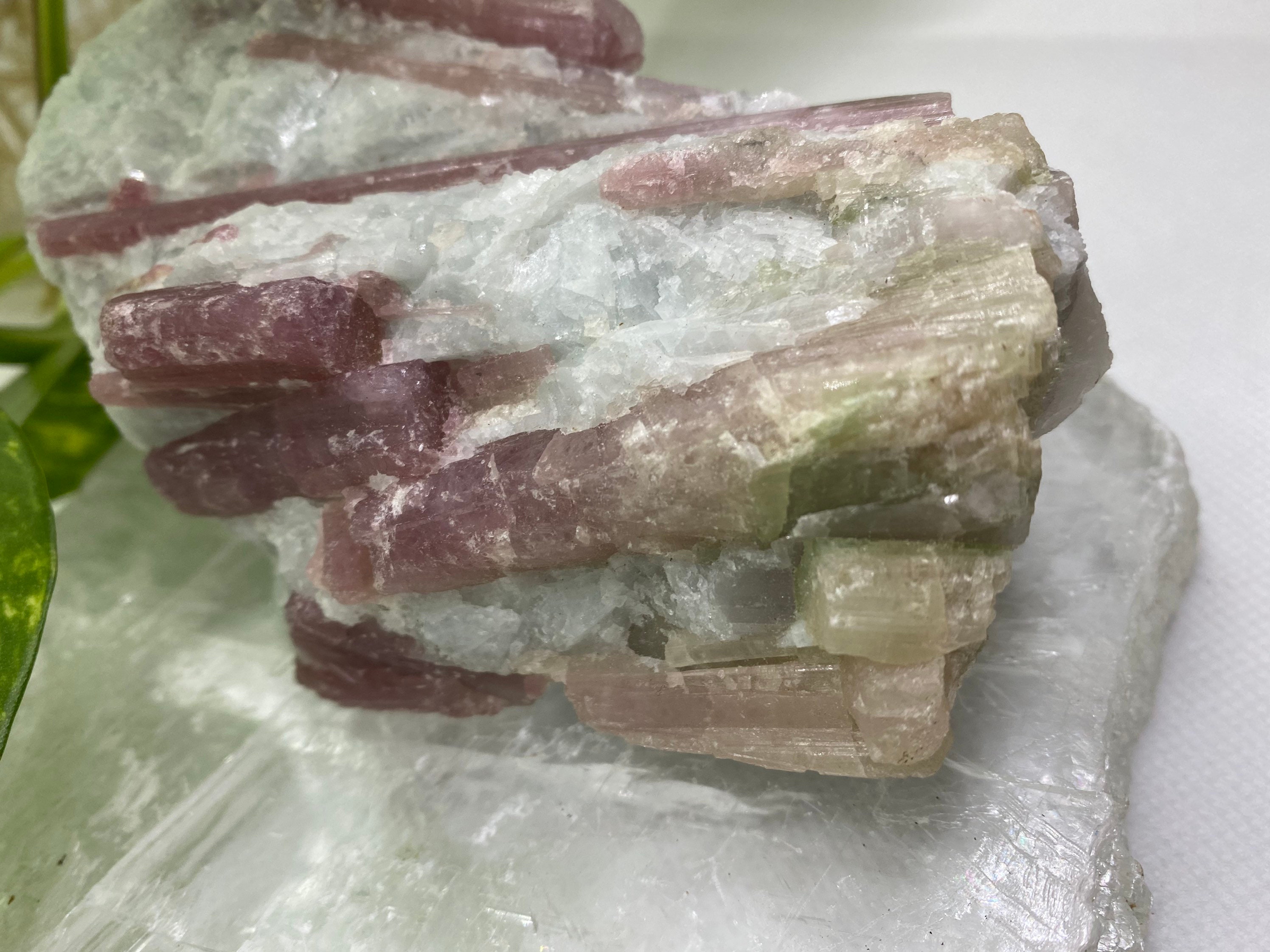 Pink Tourmaline Rubellite in Matrix | Etsy