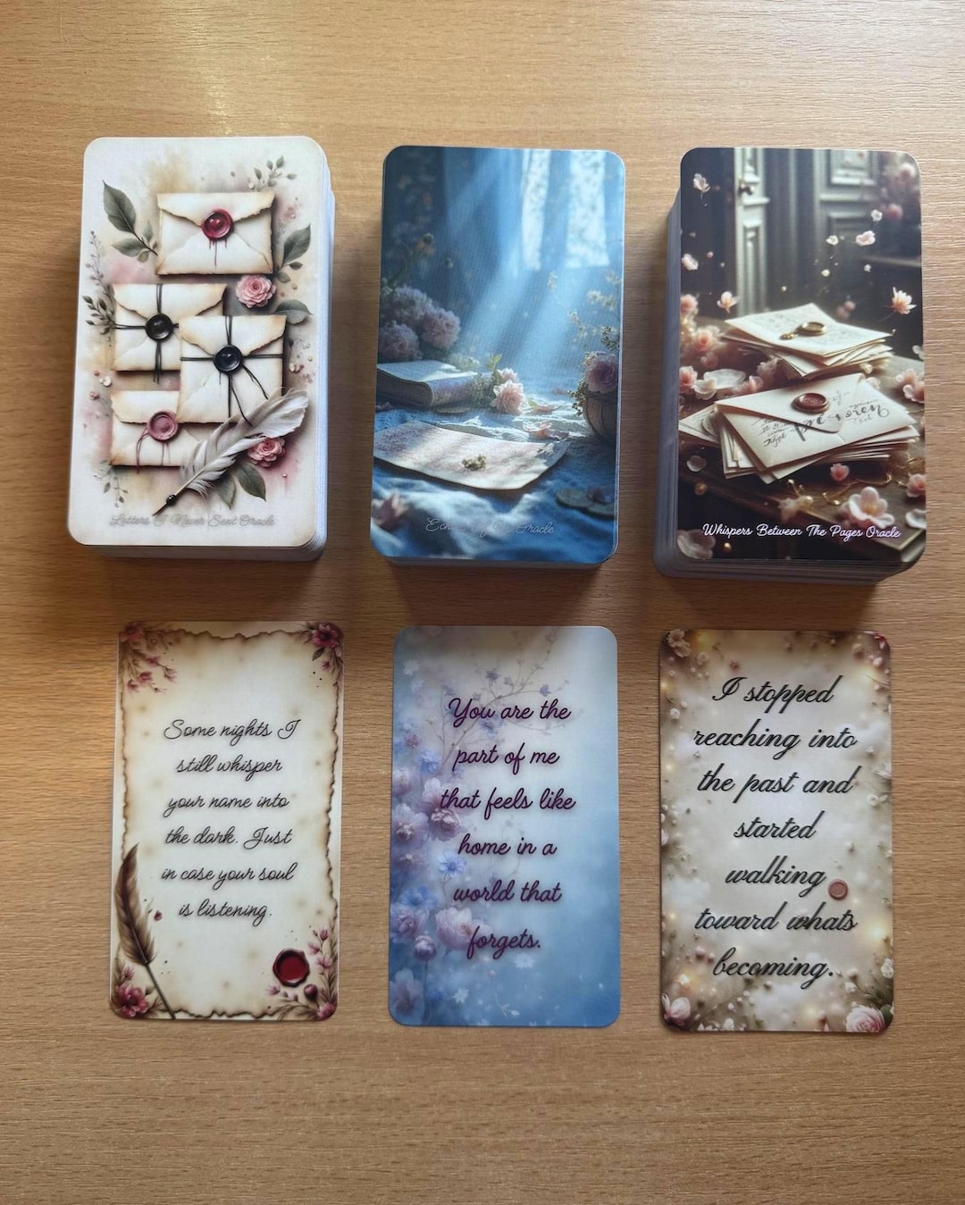 Oracle Card Deck Set: Love Messages, Romance, Soulmate (3 Decks, 80 ...
