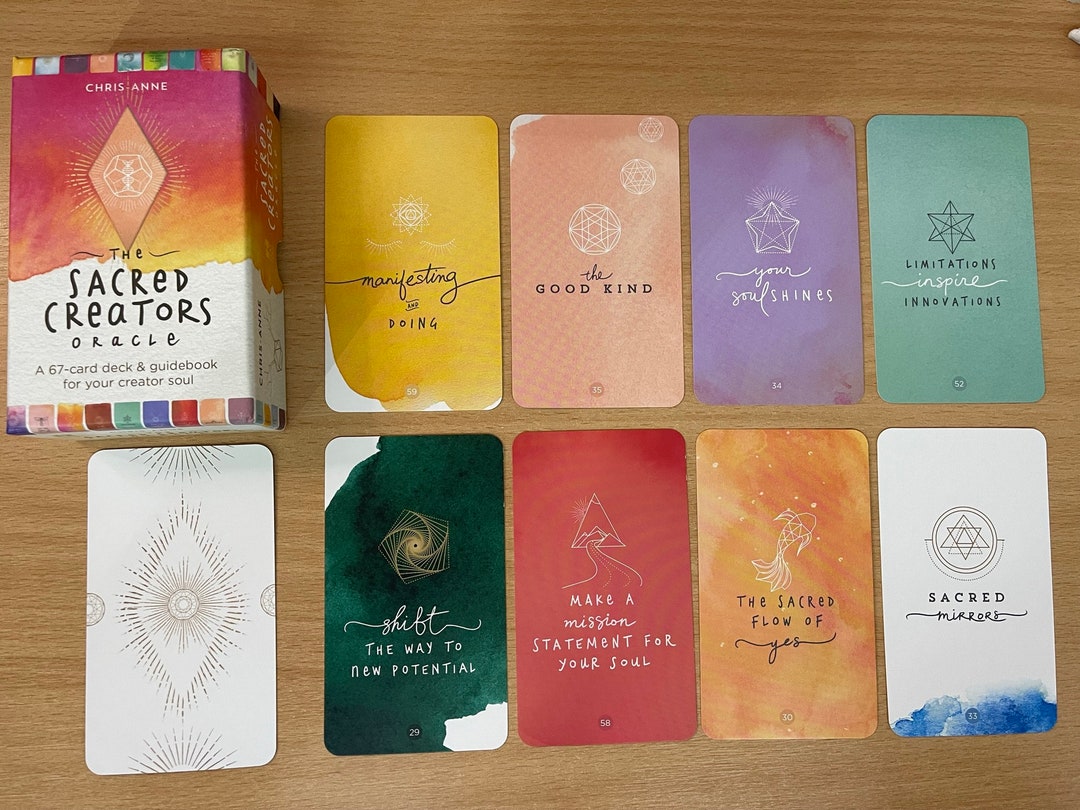 The Sacred Creators Oracle A 67 Cards Deck & Guidebook for Your Creator ...