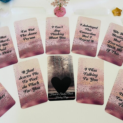 Heart and Shadow Oracle. Love Messages Oracle Cards. Romance - Etsy