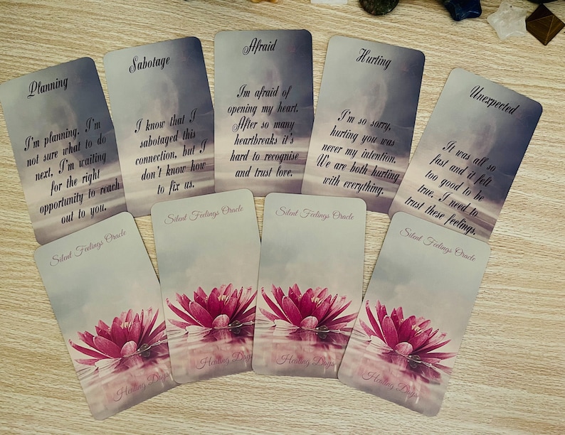 Silent Feelings Oracle. Love Messages Oracle Cards. Romance Oracle Deck ...
