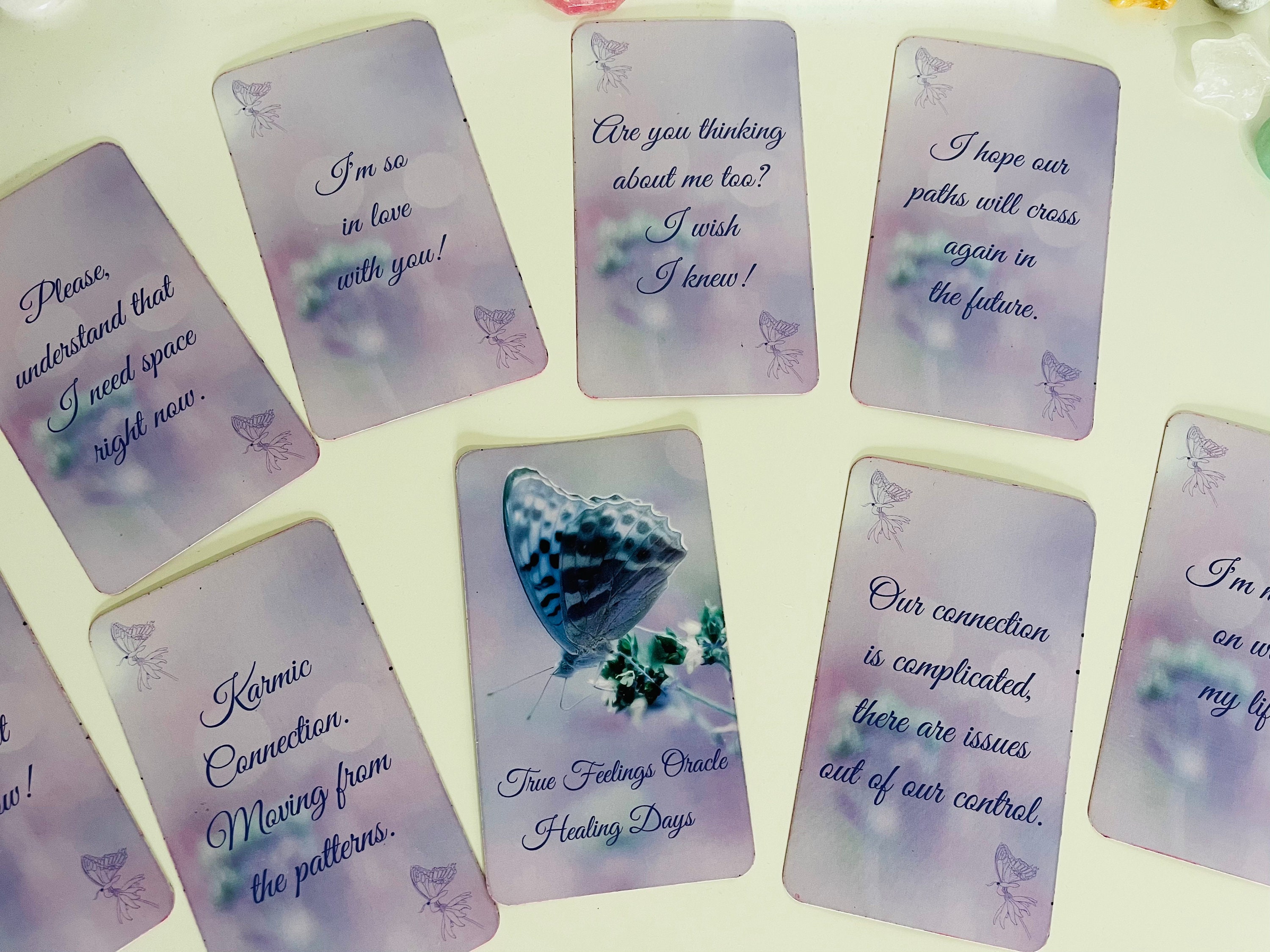 True Feelings Oracle Deck Love Messages Cards Messages From | Etsy