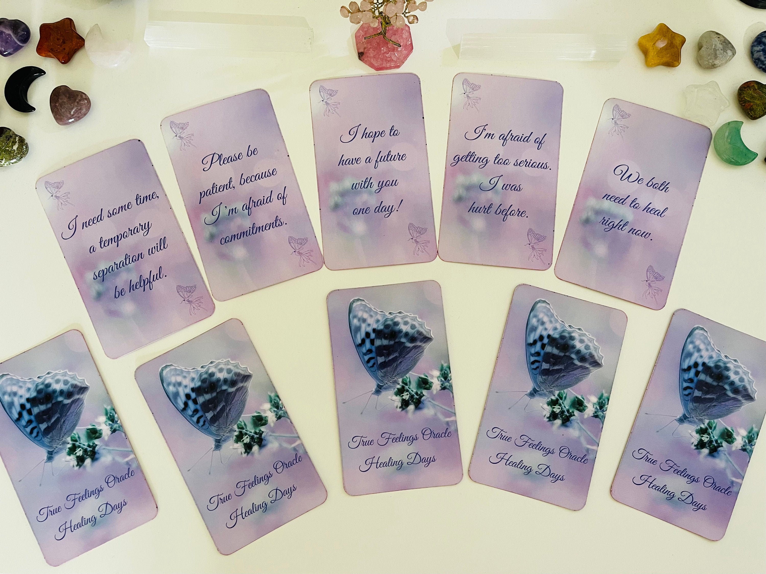 True Feelings Oracle Deck Love Messages Cards Messages From - Etsy