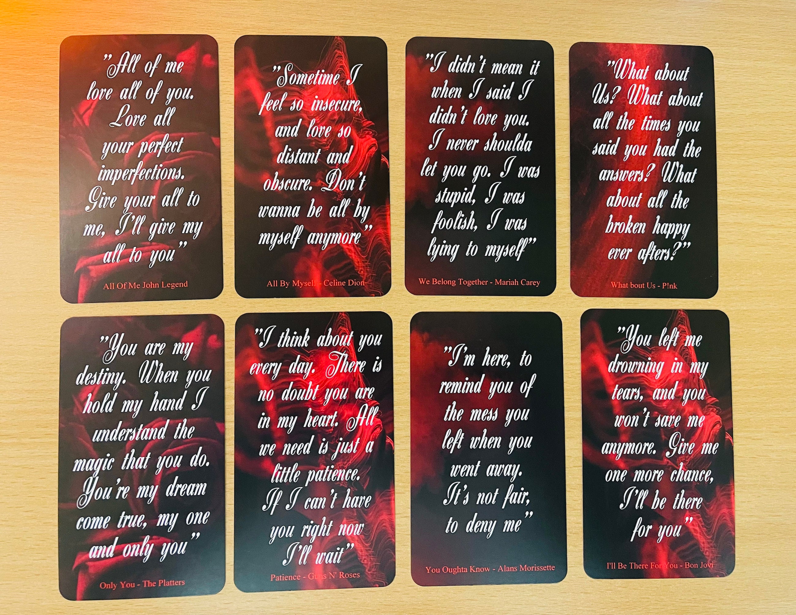 Songs of the Heart Oracle. Love Messages Oracle Cards With Popular Love ...