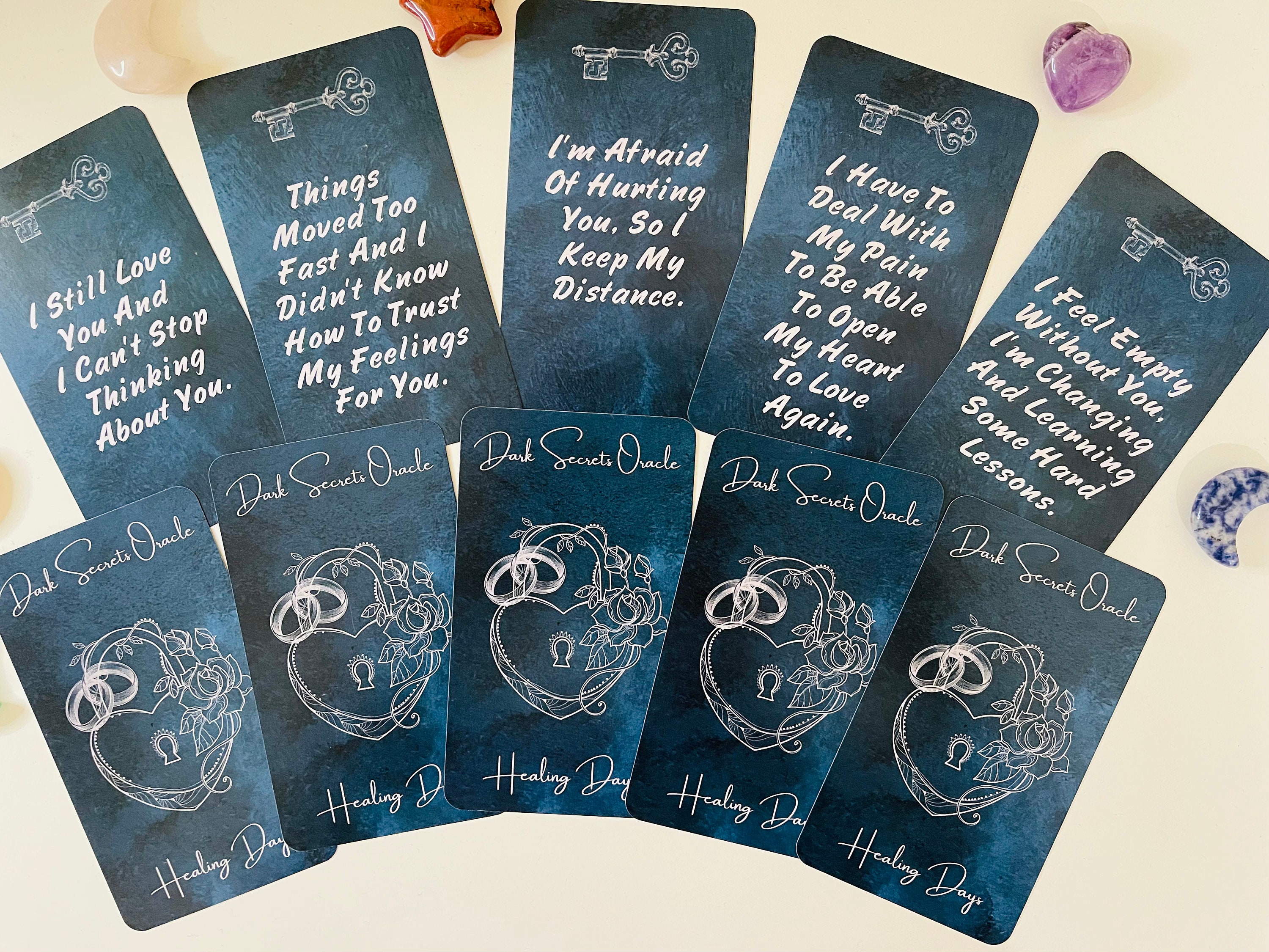 Dark Secrets Oracle Love Messages Oracle Cards Romance Etsy Uk