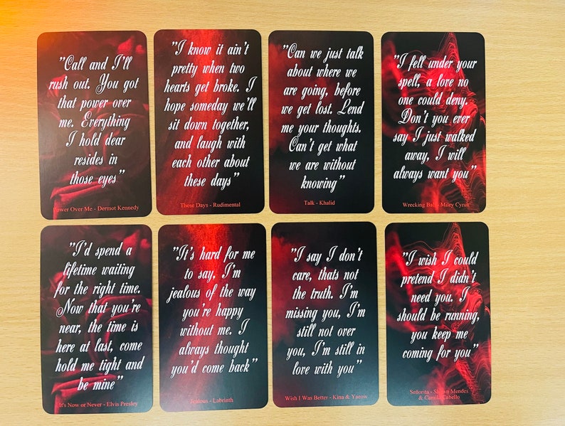 Songs of the Heart Oracle. Love Messages Oracle Cards With Popular Love ...