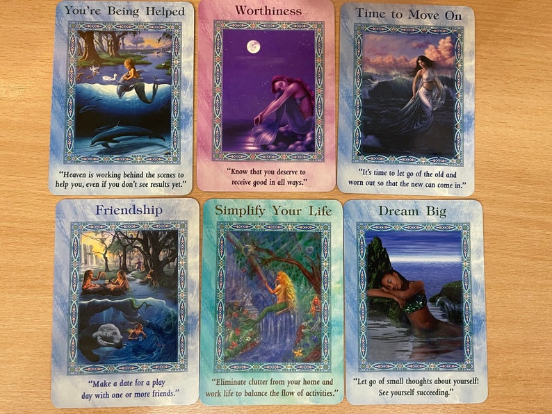RARE Magical Mermaids and Dolphins Oracle Cards. Out of Print ORIGINAL ...