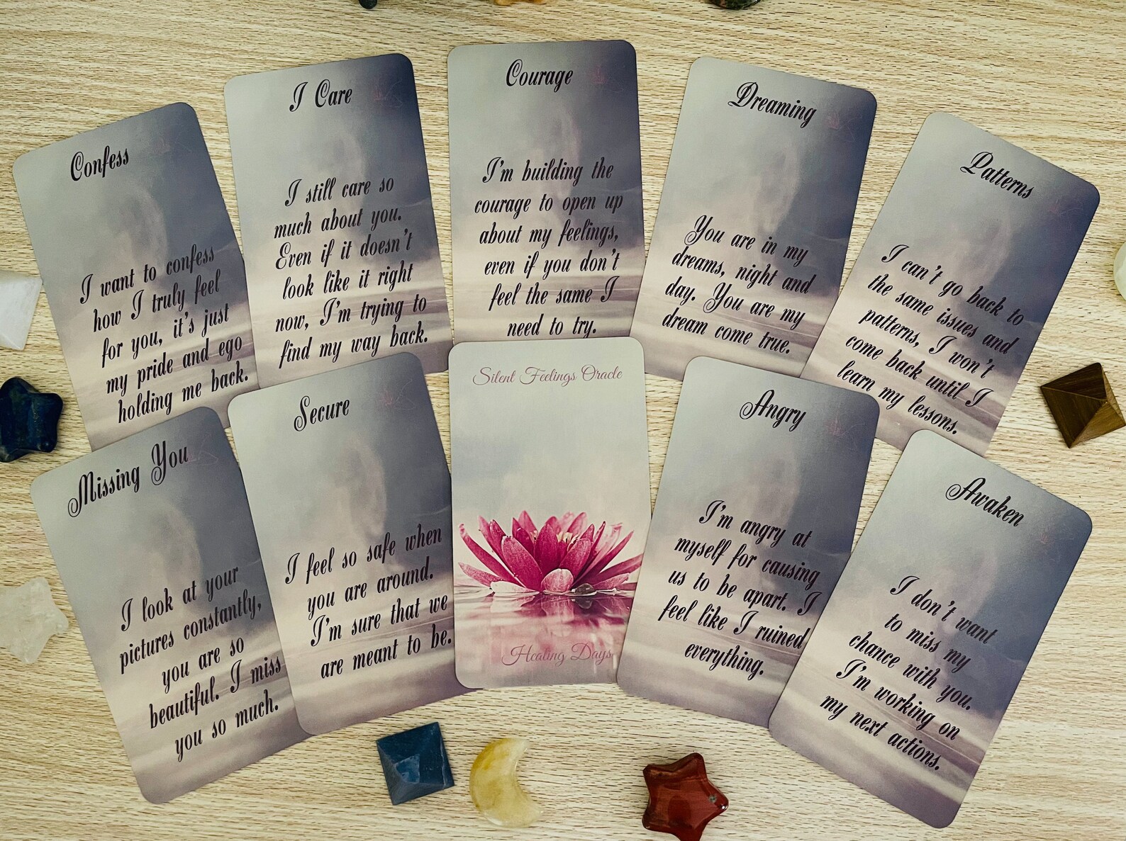 Silent Feelings Oracle. Love Messages Oracle Cards. Romance - Etsy
