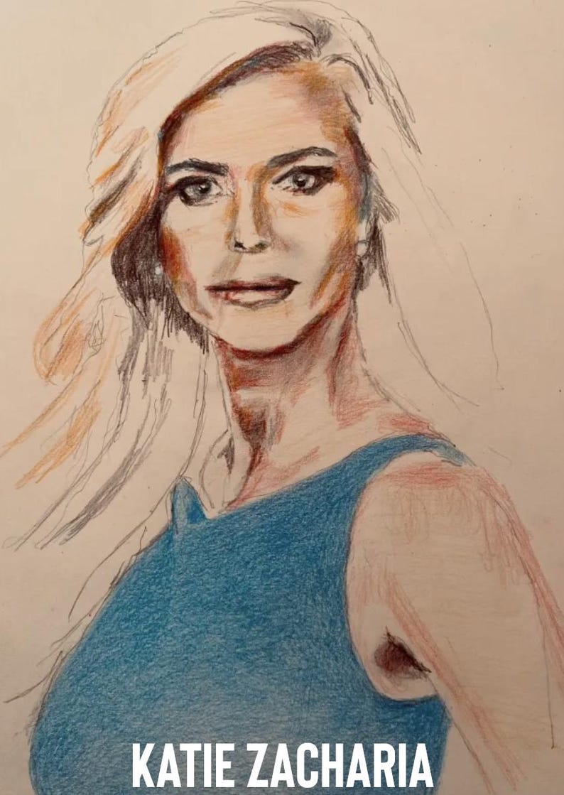 Katie Zacharia Portrait - Etsy