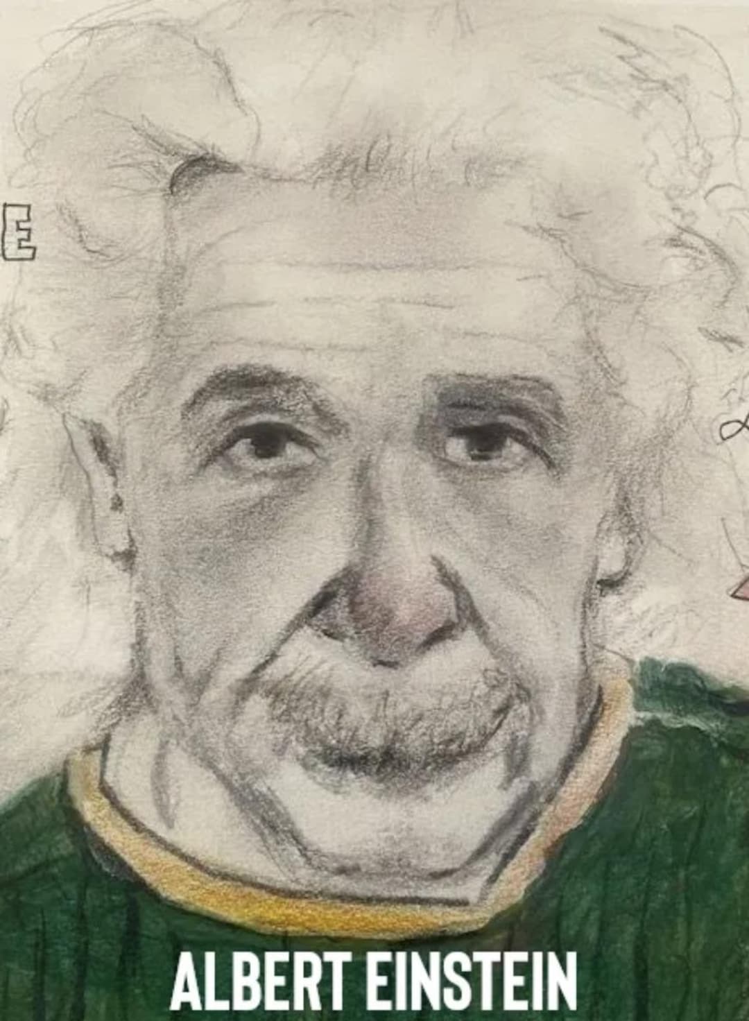 Albert Einstein Portrait - Etsy