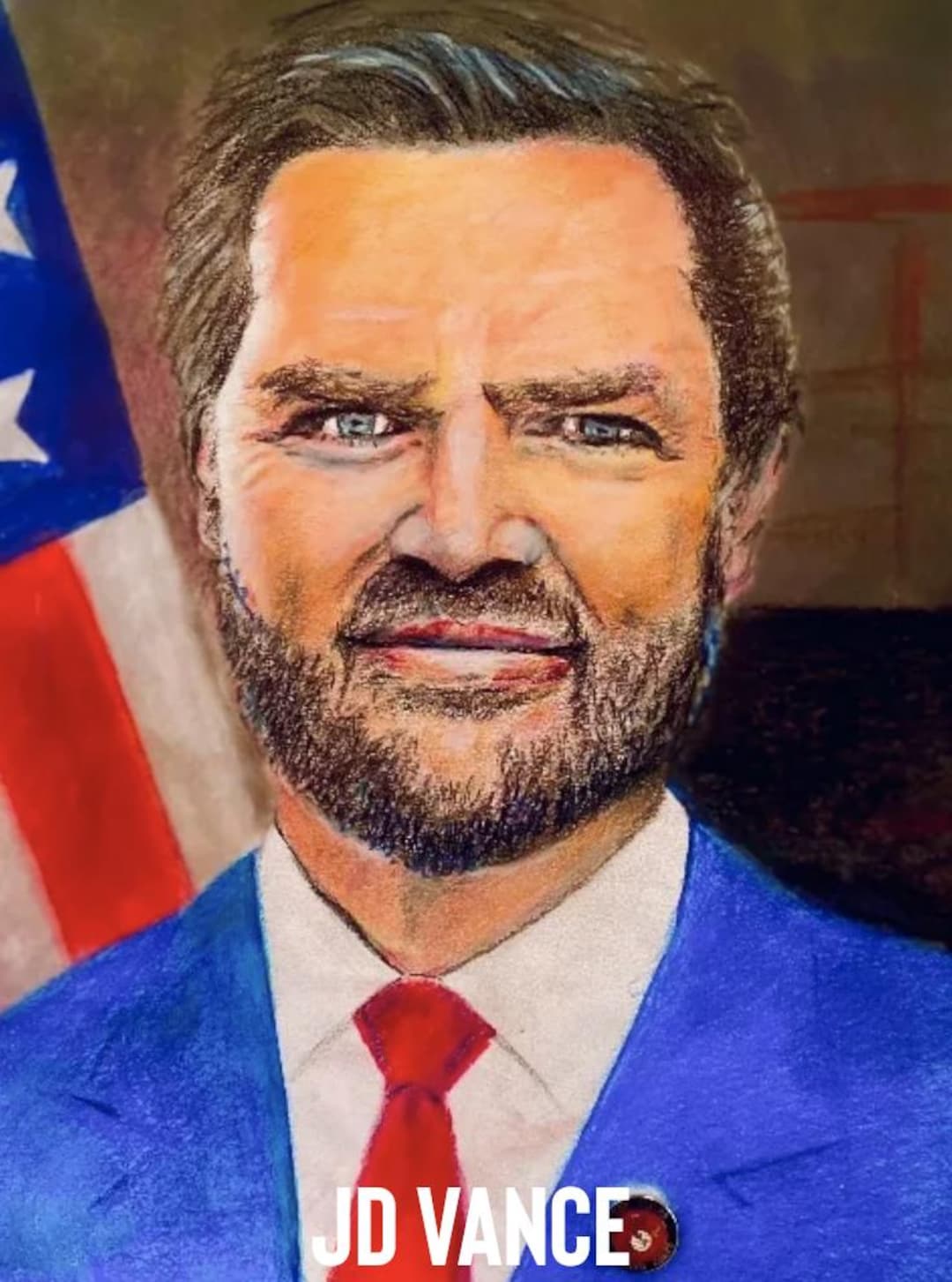 JD Vance Portrait - Etsy