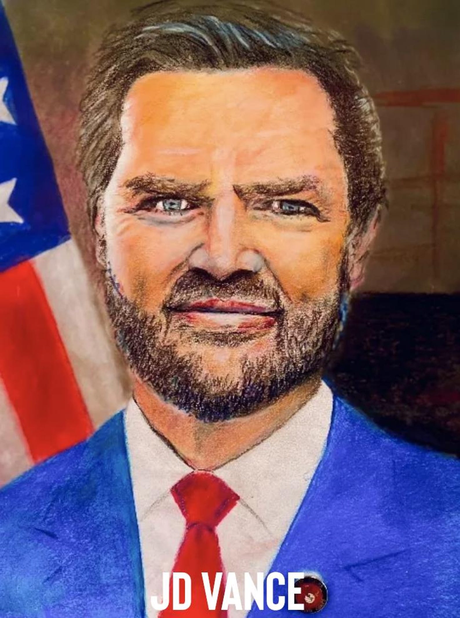 JD Vance Portrait - Etsy