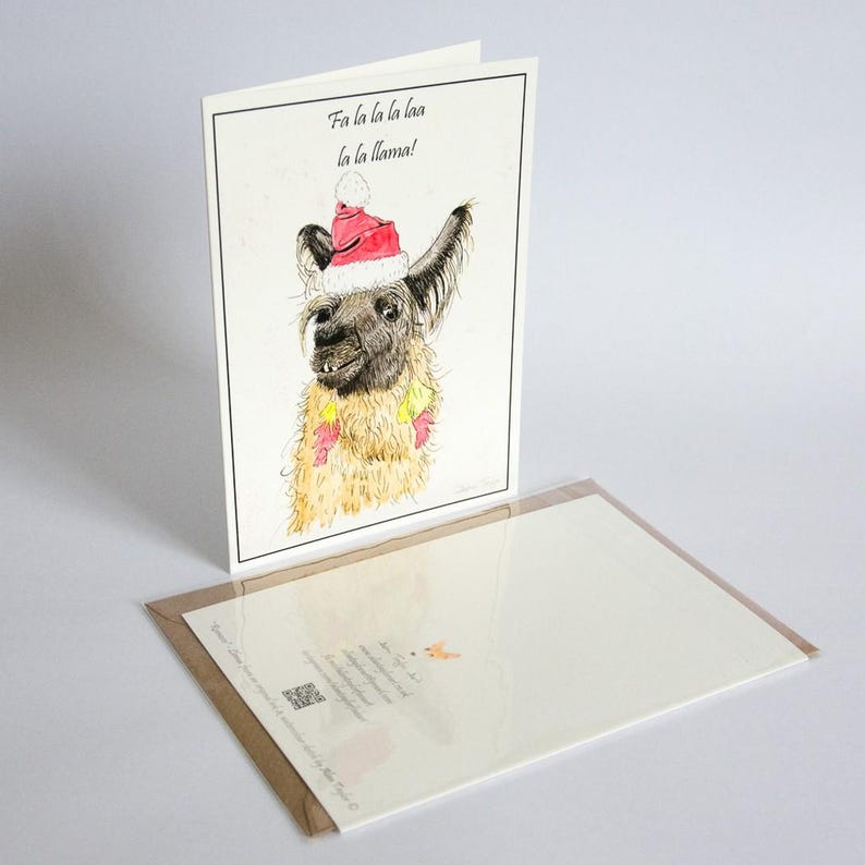 Funny Animal Christmas Cards Pack, Xmas Wildlife Art Greetings ...