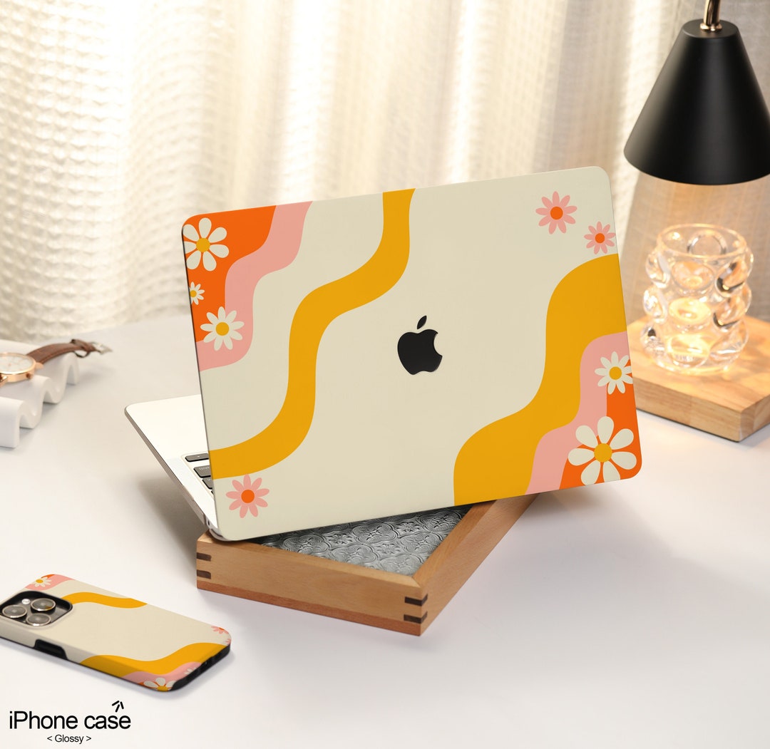 Flower Aesthetics MacBook Shell Case Decal Cover for New MacBook M1 Pro ...