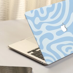 Blue Swirl MacBook Case Cover for New MacBook M1 Pro 13 Case A2338 ...