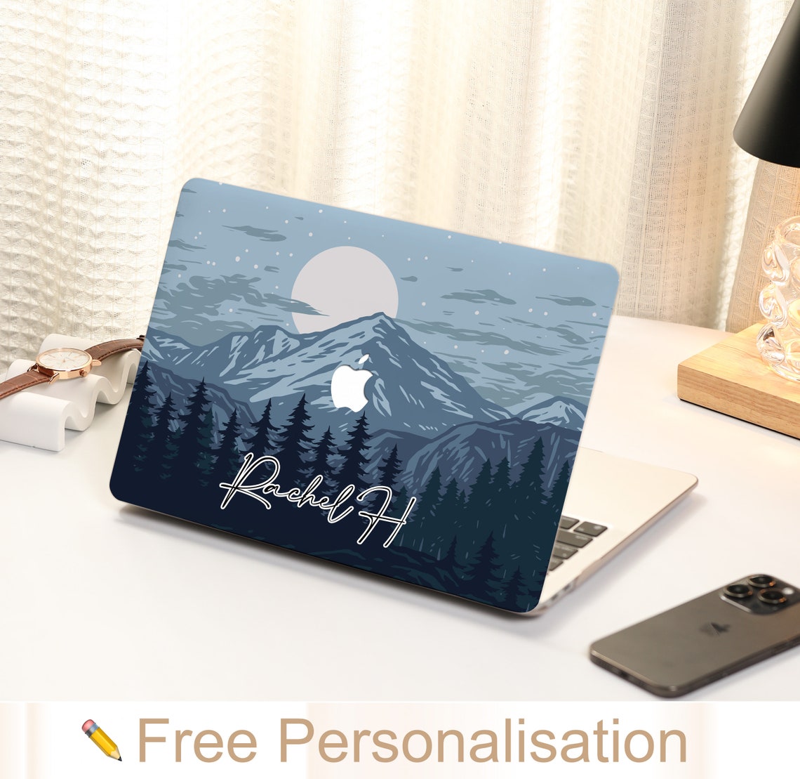 Bright Moon on the Peak MacBook Shell Case Decal Cover for New MacBook ...