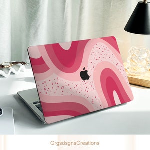 Pink Abstract Ground MacBook Shell Case Decal Cover for New MacBook M1 ...