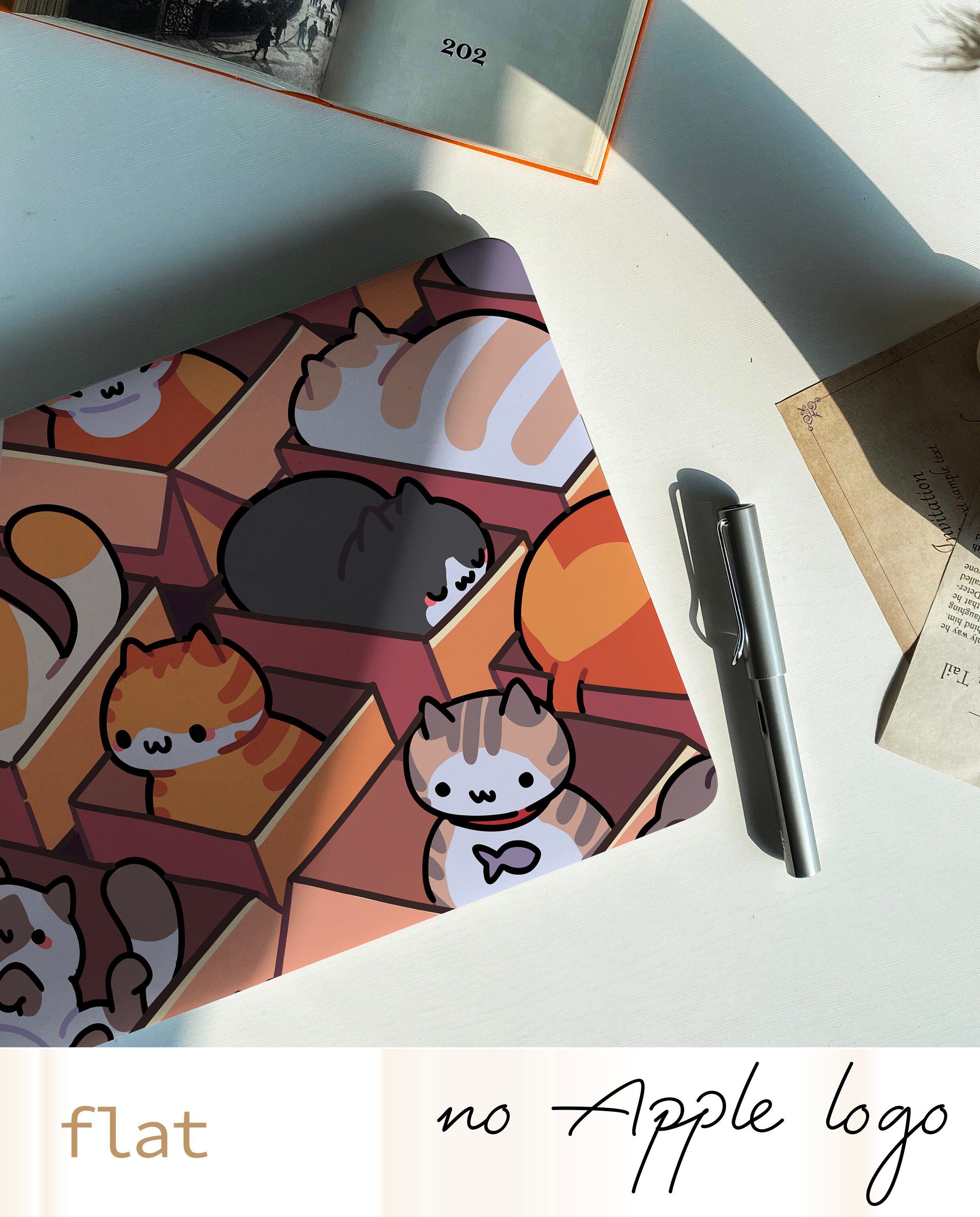 Cartoon Cat Formation Macbook Shell Case Decal Cover for New - Etsy UK
