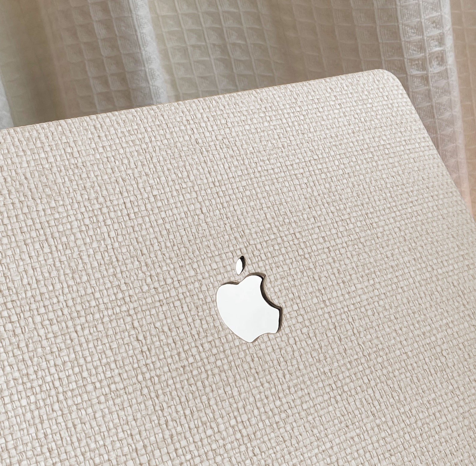 Beige Weave Custom MacBook Shell Case Cover for New MacBook M1 Pro 14 ...