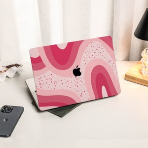 Pink Abstract Ground MacBook Shell Case Decal Cover for New MacBook M1 ...