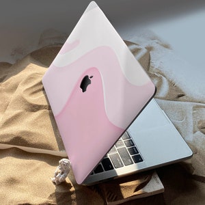 Pink Cream MacBook Shell Case Decal Cover for New MacBook M1 Pro 13 14 ...