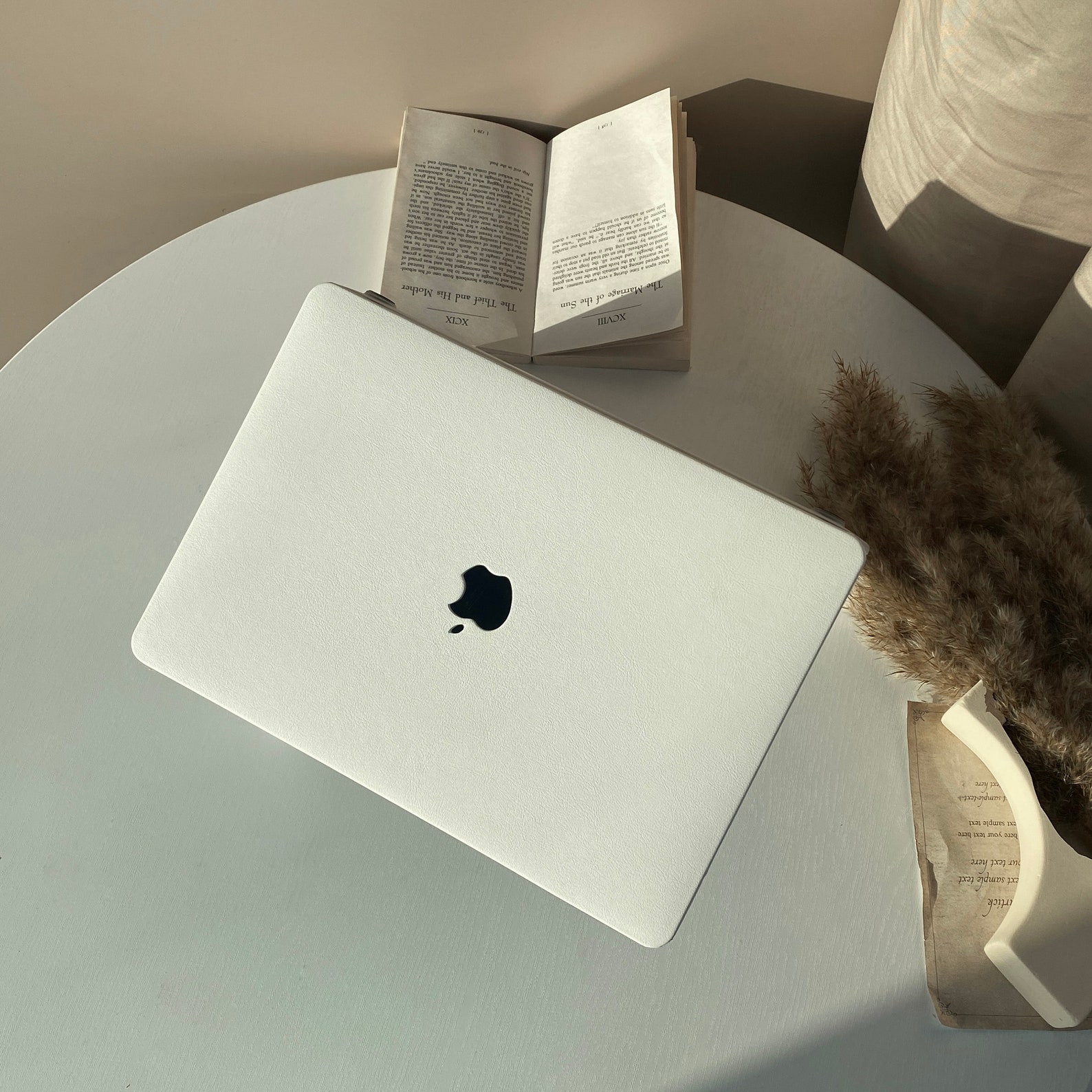Ivory White Leather Macbook Case Decal Cover for New Macbook - Etsy