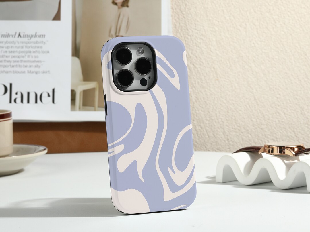 Light Blue Colored Personalised iPhone Case, Magsafe Case for iPhone 14 ...