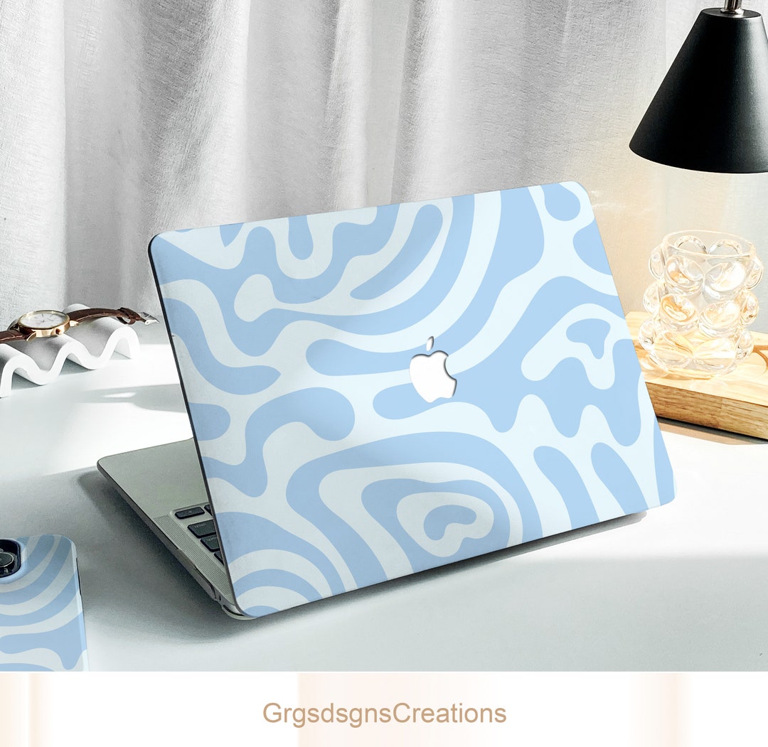 Blue Swirl MacBook Case Cover for New MacBook M1 Pro 13 Case A2338 ...