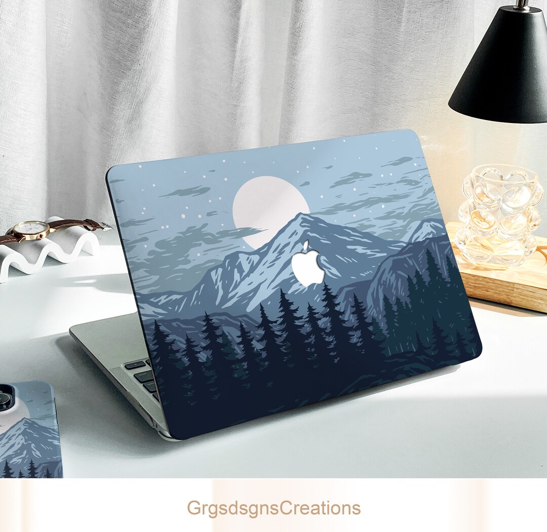 Bright Moon on the Peak MacBook Shell Case Decal Cover for New MacBook ...