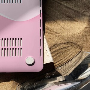 Pink Cream MacBook Shell Case Decal Cover for New MacBook M1 Pro 13 14 ...